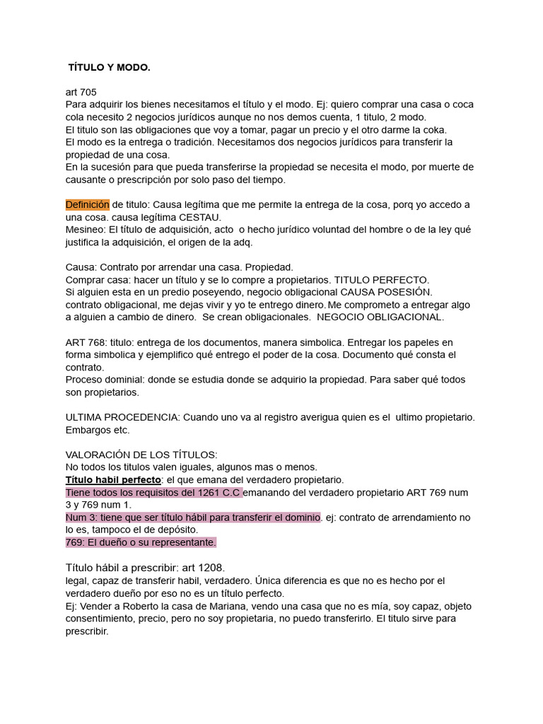 Titulo y Modo 22 - 06 | PDF | Propiedad | Derecho y economía