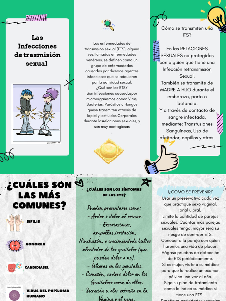 ITS Triptico | PDF | Infección transmitida sexualmente | Reproducción humana