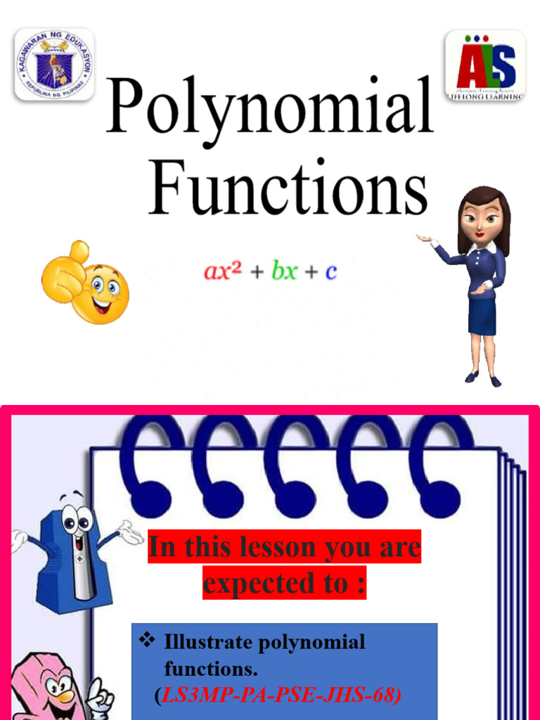 Ls3 Math-Ppt-Illustrating Polynomial Function | PDF | Polynomial | Function (Mathematics)