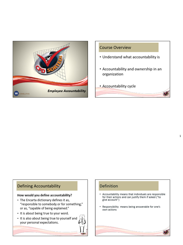 CPD Sorted Employee Accountability Delegates Printing | PDF | Goal ...