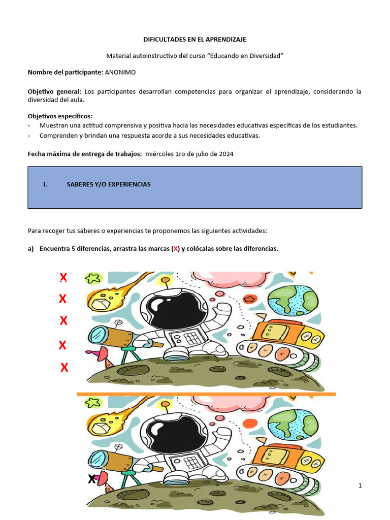 Autoinstructivo 10 DEA y PGA | PDF | Aprendizaje | Escritura