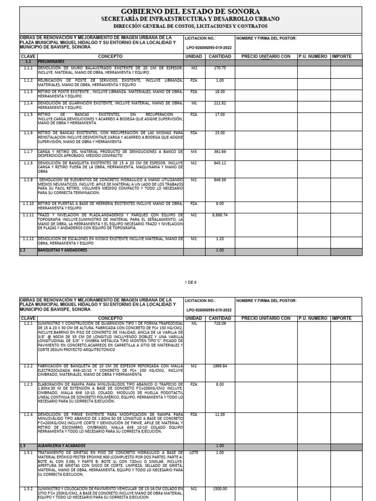Lpo-019 Cat Con | PDF | Hormigón | Ingeniería de Edificación