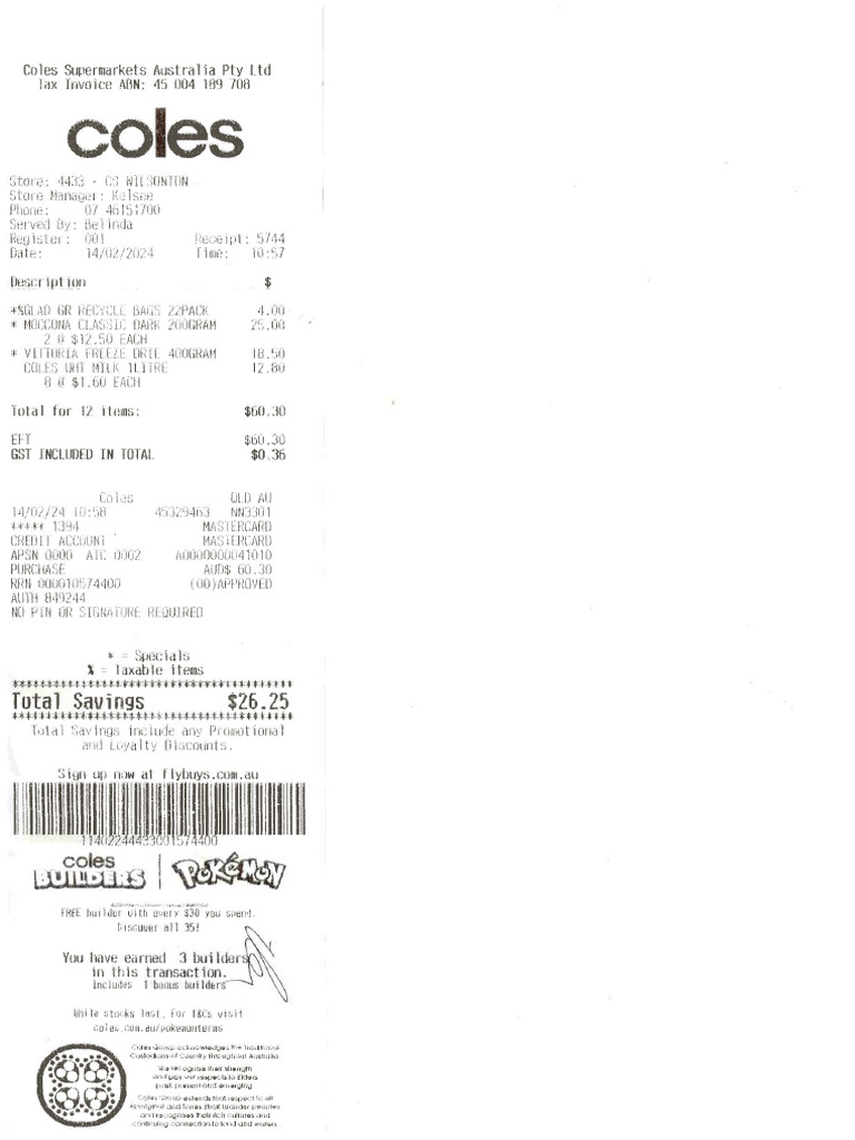 24 02 14 Coles Coffee Etc | PDF