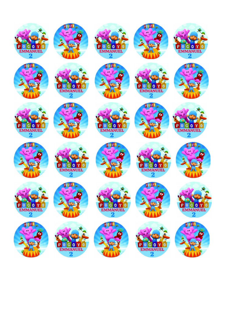 Topper Pocoyo | PDF