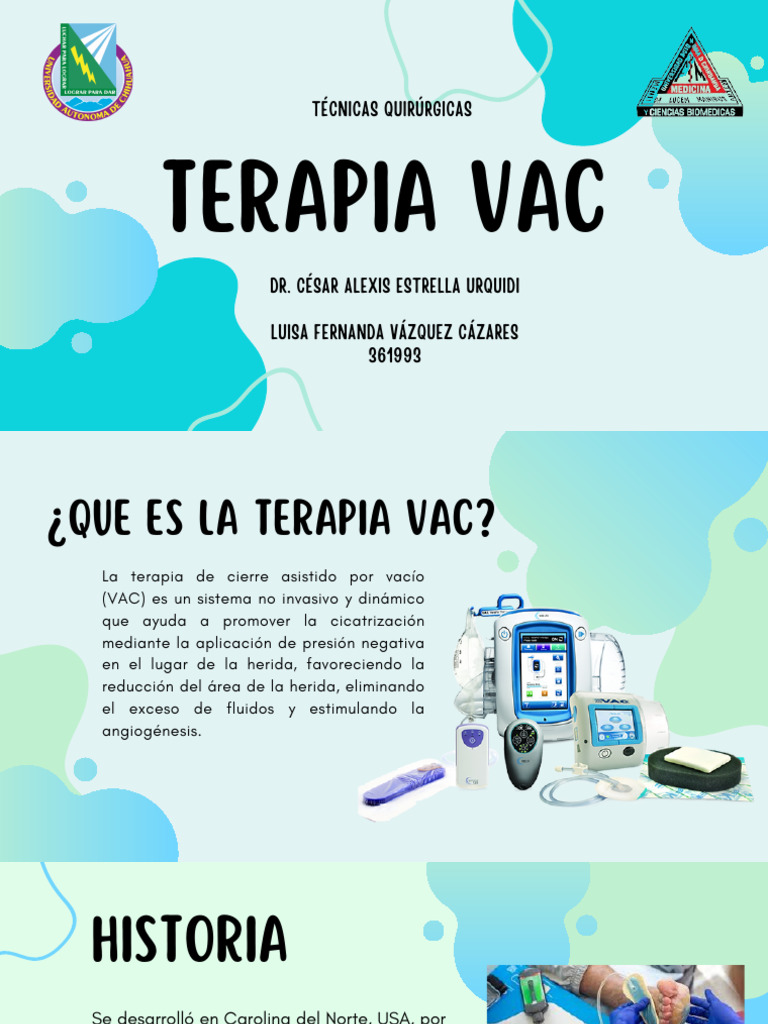 Terapia Vac | PDF | Herida | Cicatrización de la herida