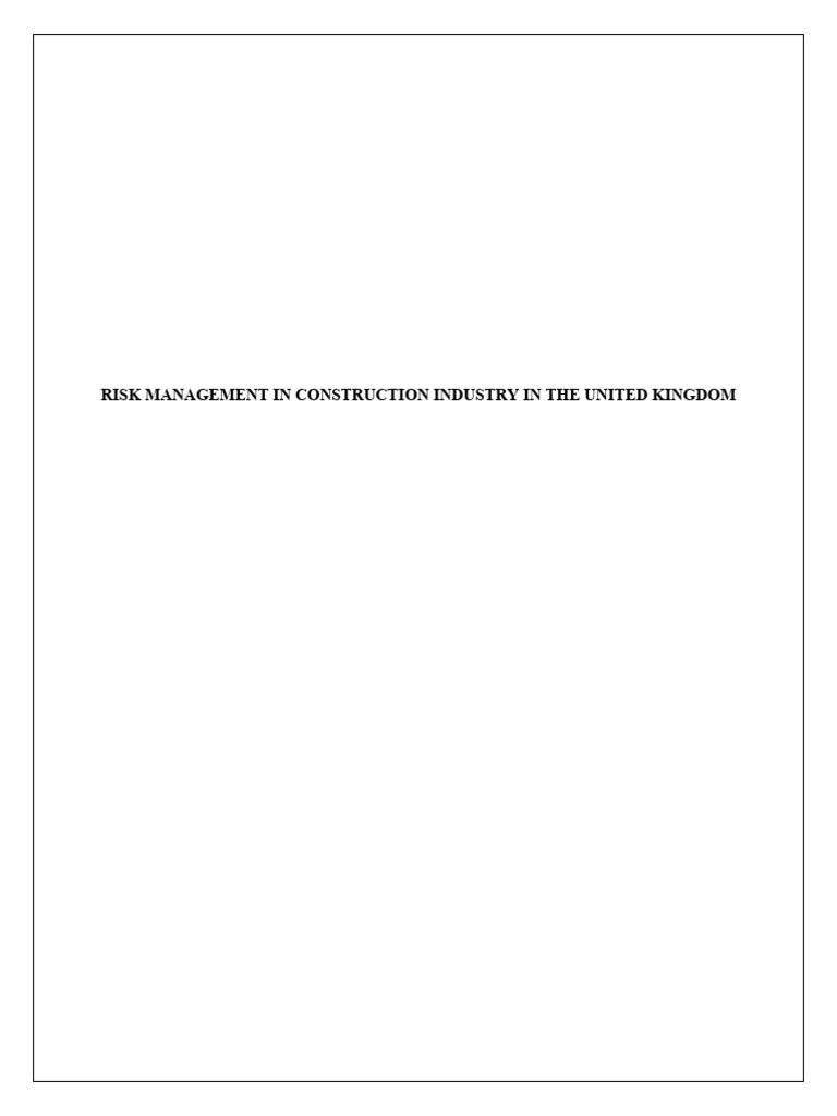 Complete Dissertation Draft | PDF | Risk Management | Risk