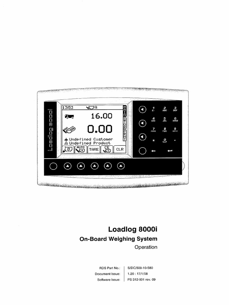 Loadlog 8000i Manual | PDF