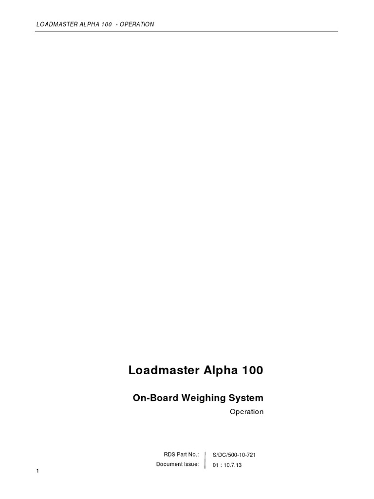 Loadmaster A100 Manual | PDF | Usb | Calibration