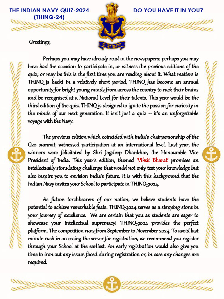 Thinq-24 - Invite Updated 31 Jul 24 | PDF | Online And Offline