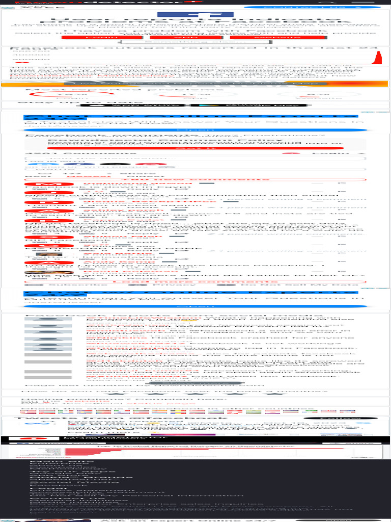 Facebook Down Current Problems and Status. Downdetector | PDF | Facebook | Login