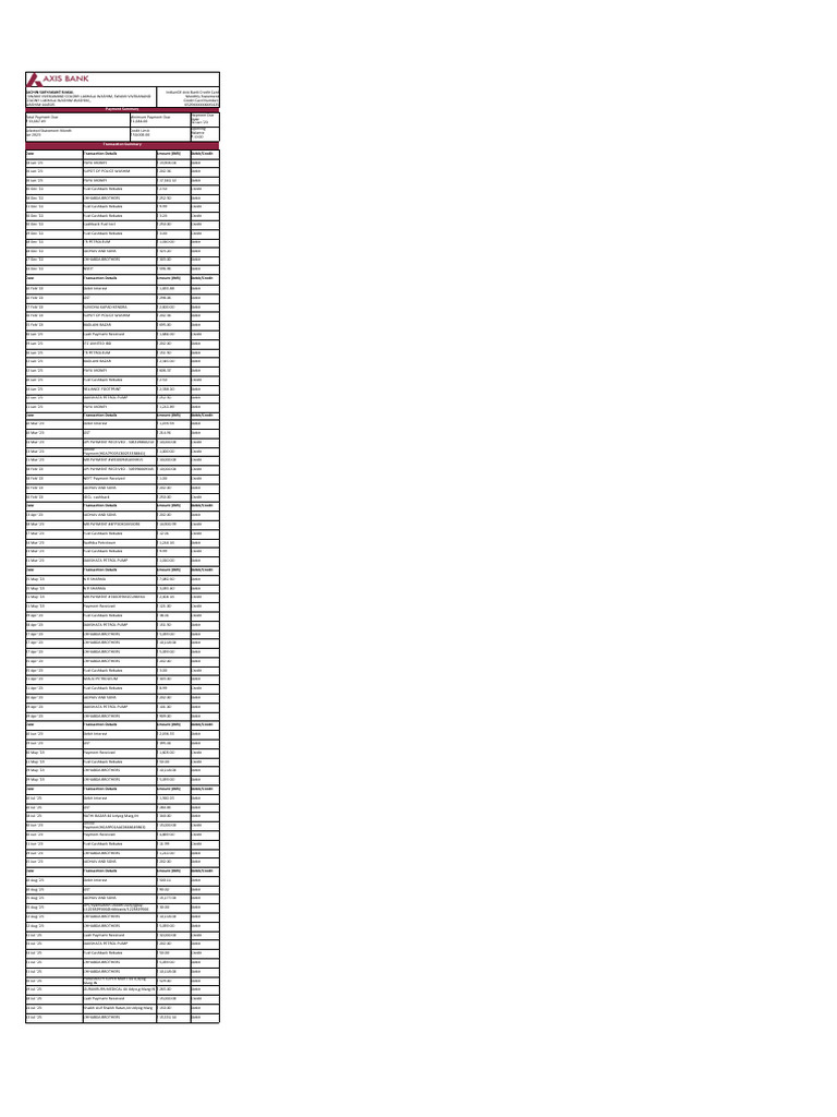 CC - Statement - 2023 - 08 - 30 0 | PDF | Credit Card | Debit Card