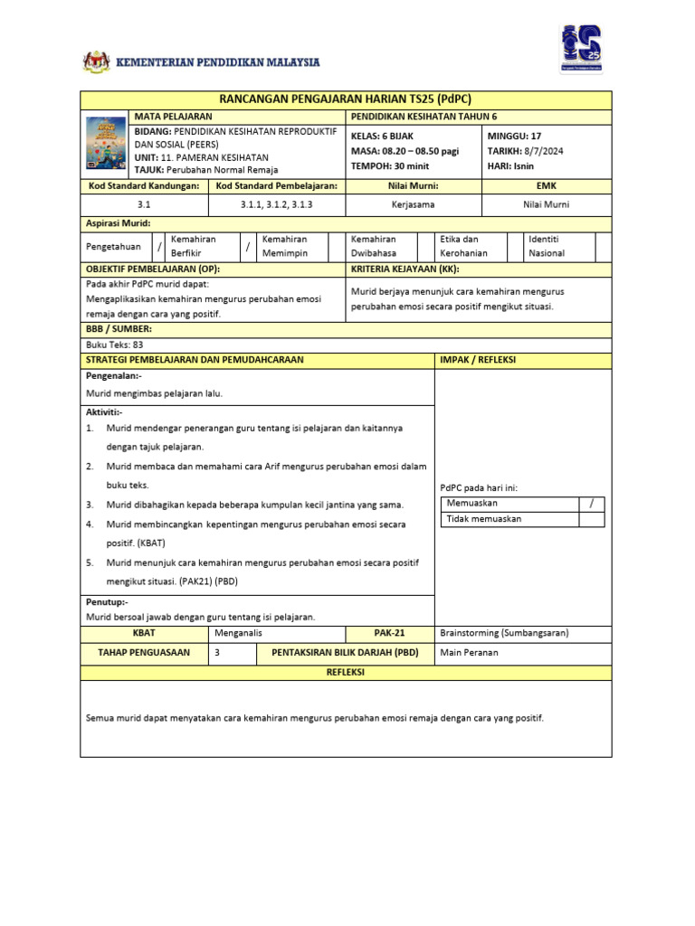 RPH M17 (2024) | PDF | Karier & Perkembangan