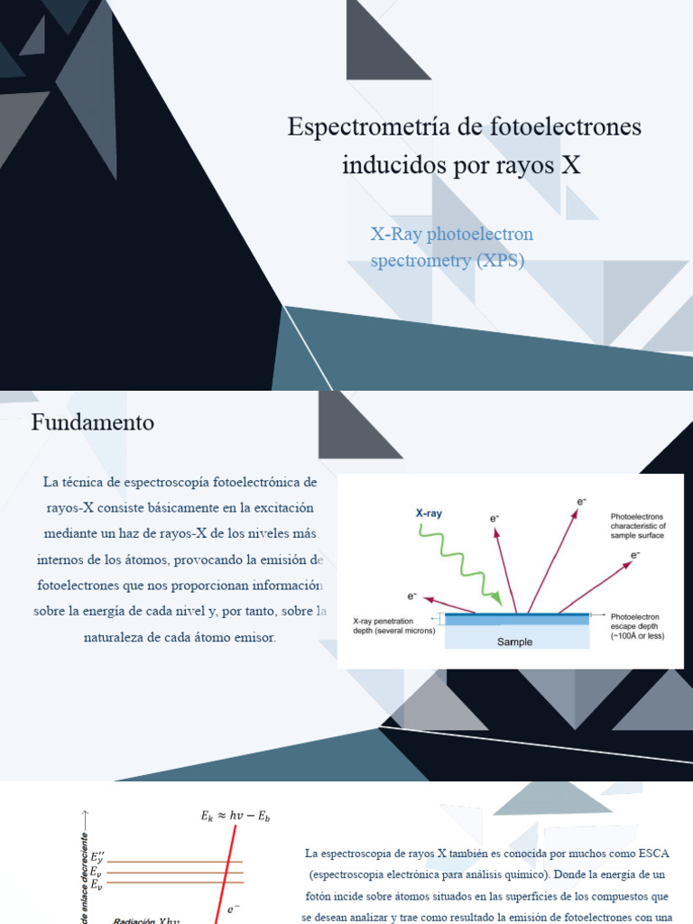 Espectrometría de Fotoelectrones Inducidos Por Rayos X: X-Ray ...