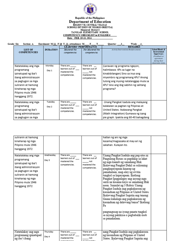 Ap Quarter 3 Week 4 | PDF