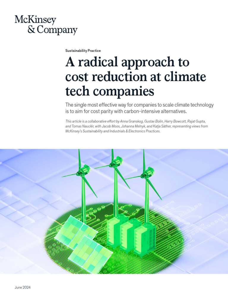 A Radical Approach to Cost Reduction at Climate Tech Companies Final ...