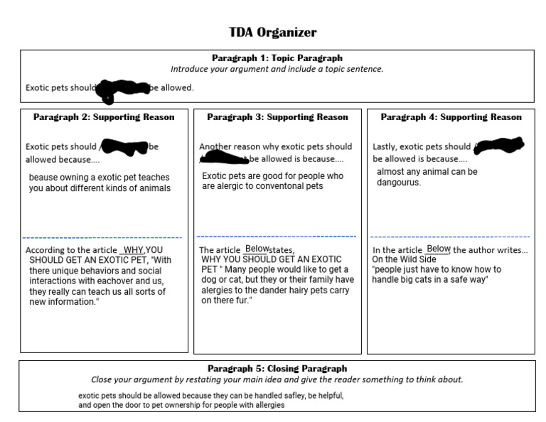 TDA Organizer | PDF