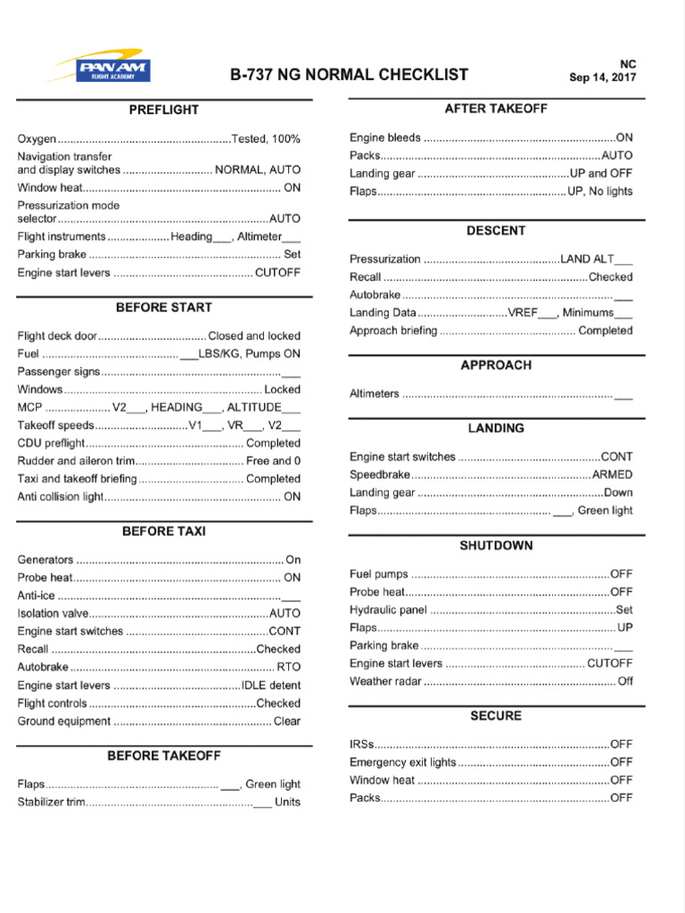 Normal Checklist | PDF