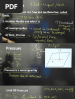 Mechanical Properties of Fluids 12 - Class Notes | PDF