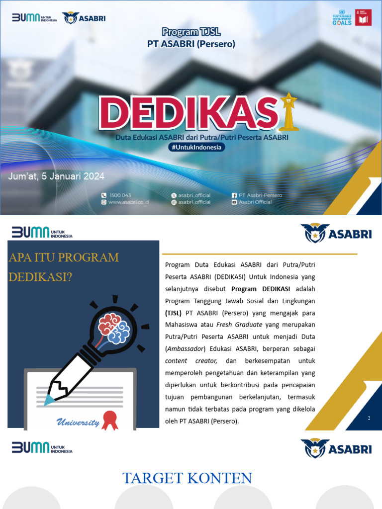 Materi Dedikasi Untuk Indonesia | PDF | Karier & Perkembangan | Seni