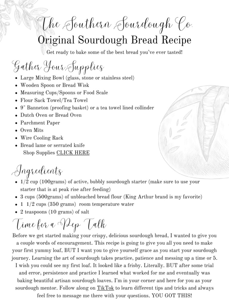 Original Bread Recipe | PDF | Breads | Sourdough
