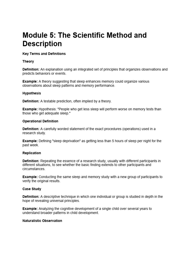 Module 5 - The Scientific Method and Description Meyer | PDF | Experiment | Placebo