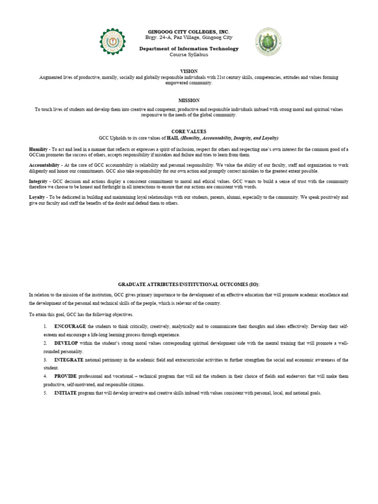 OBE-Inst.-Computer-Advanced-Education | PDF | Microsoft Excel | Databases