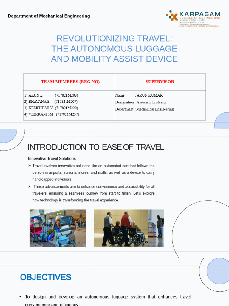 Autonomous Luggage & Mobility Device | PDF | Composite Material | Baggage