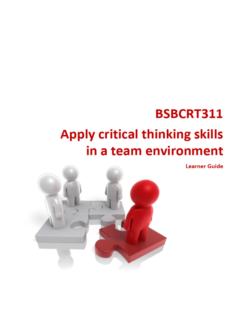 Critical Thinking in Team Environments | PDF | Critical Thinking | Thought