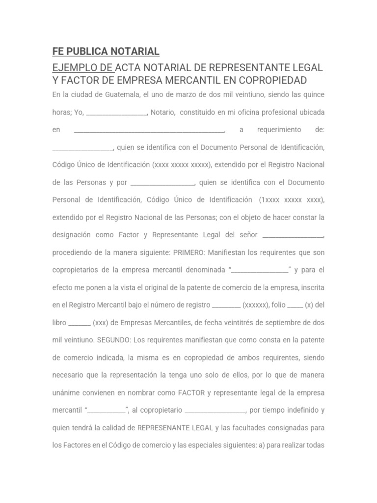 Fe Publica Notarial | PDF | Guatemala