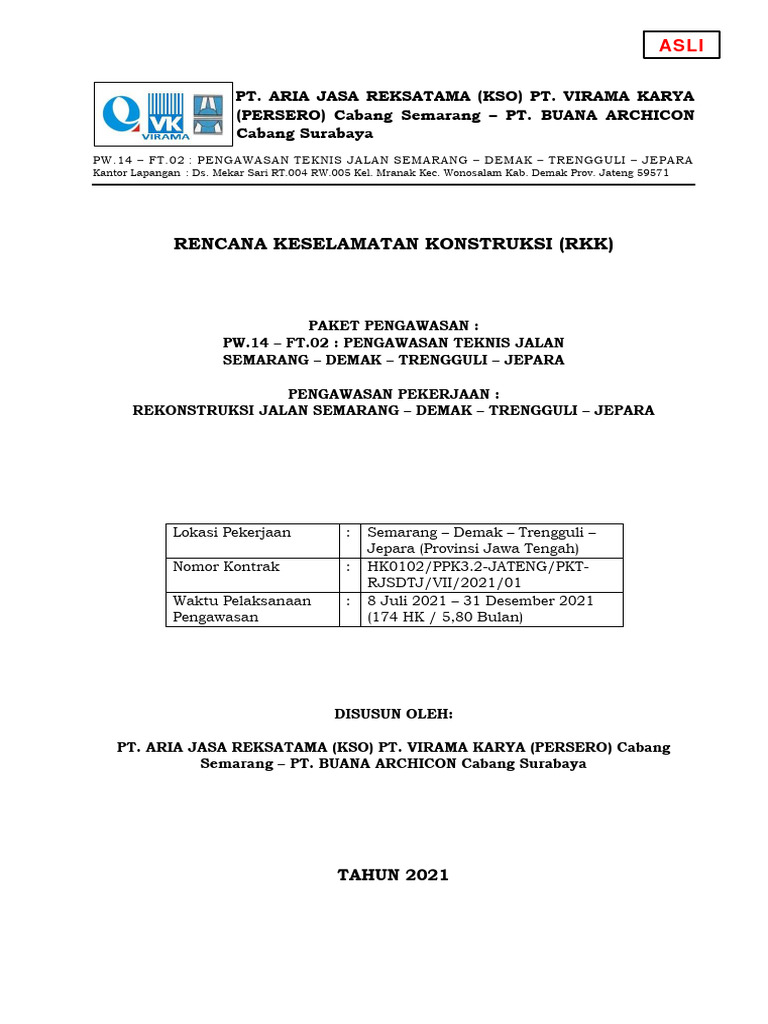 00 - Laporan RKK | PDF