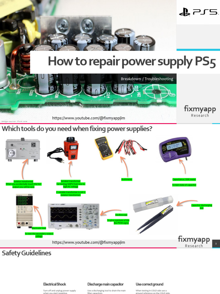 How To Analyse Playstation 5 SMPS Power Supply | PDF | Rectifier | Power Supply