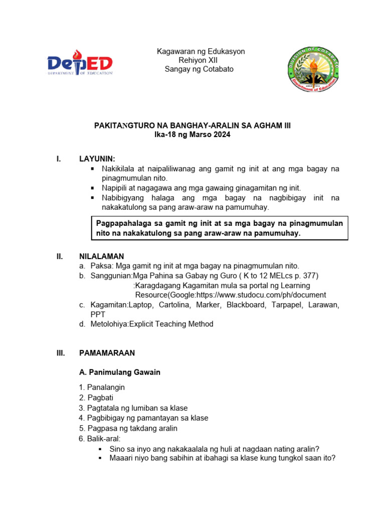 Akmad Noraima Lesson Plan Rqa | PDF