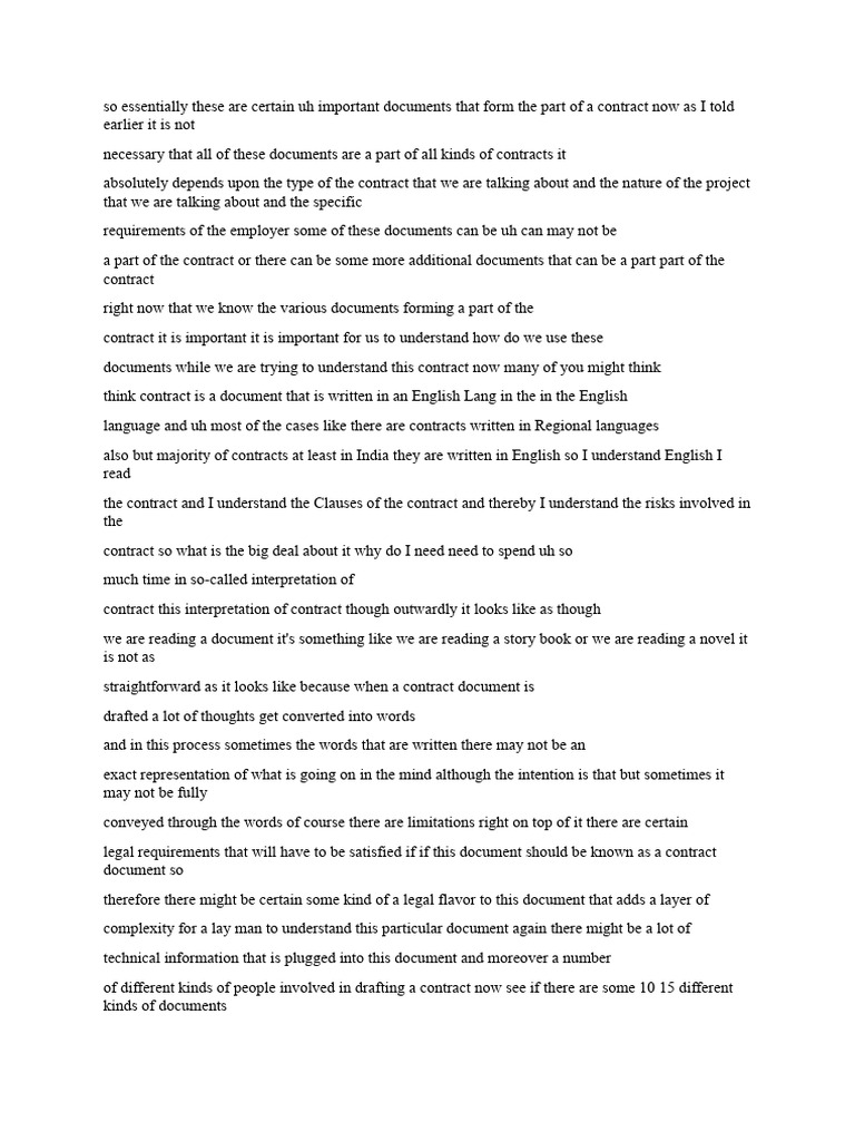 Key Contract Clauses | PDF | Specification (Technical Standard ...