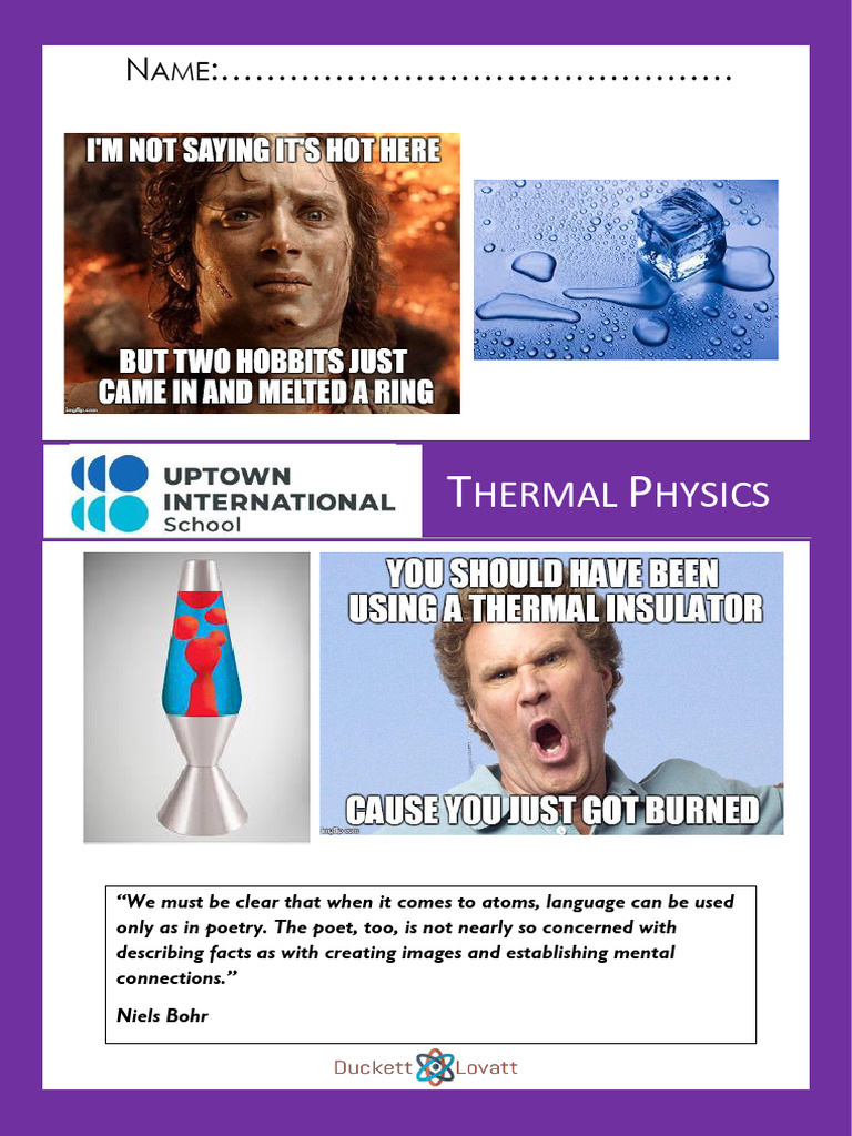 Understanding Thermal Physics Concepts | PDF | Gases | Evaporation