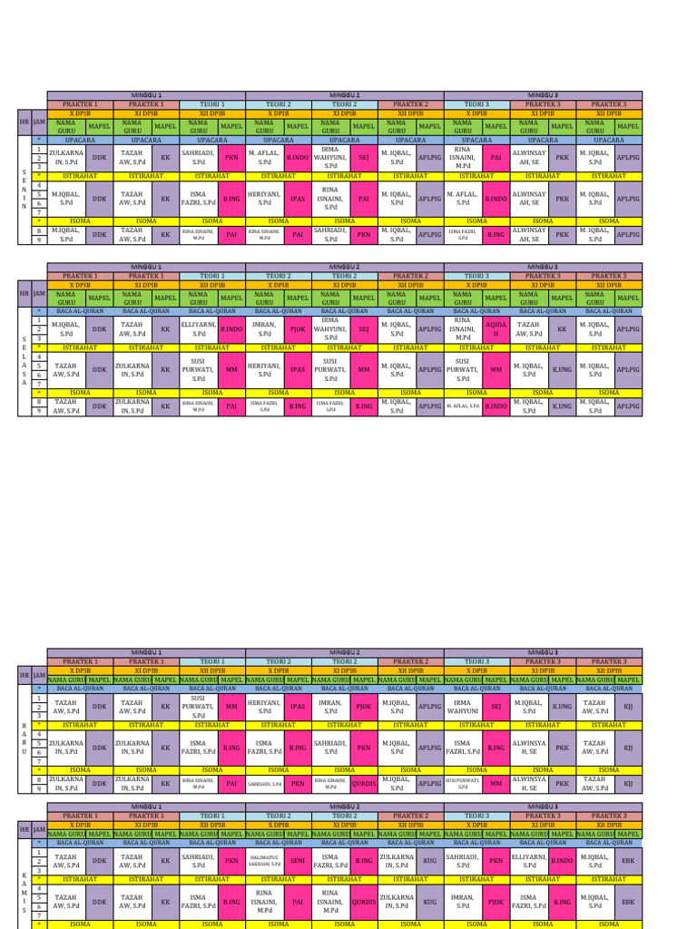 ROSTER DPIB (M1 FIX)2024 | PDF