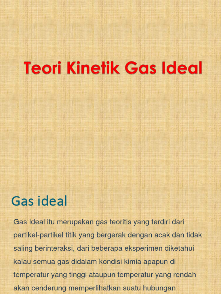 Sifat dan Hukum Gas Ideal dalam Fisika | PDF | Metode & Bahan Ajar
