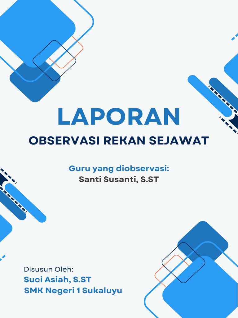 Laporan Observasi Rekan Sejawat - Suci Asiah, S.ST | PDF