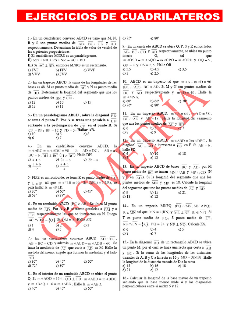 Semi 13 | PDF | Rectángulo | Geometría Elemental