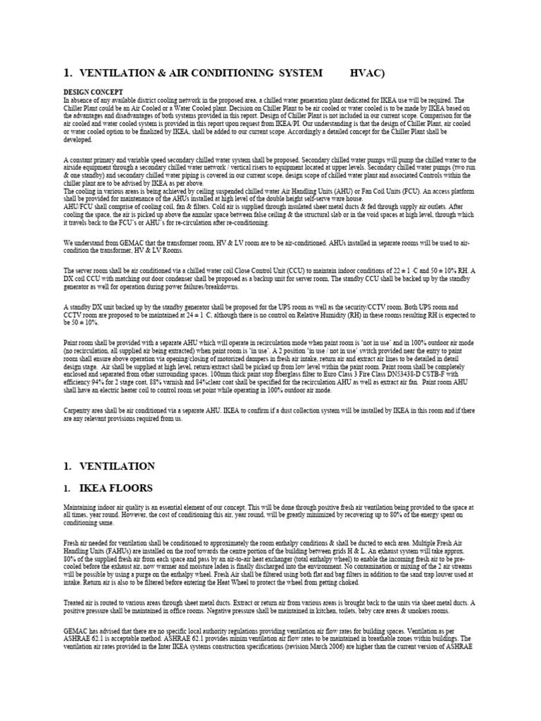 Ventilation Design Report | PDF | Ventilation (Architecture ...