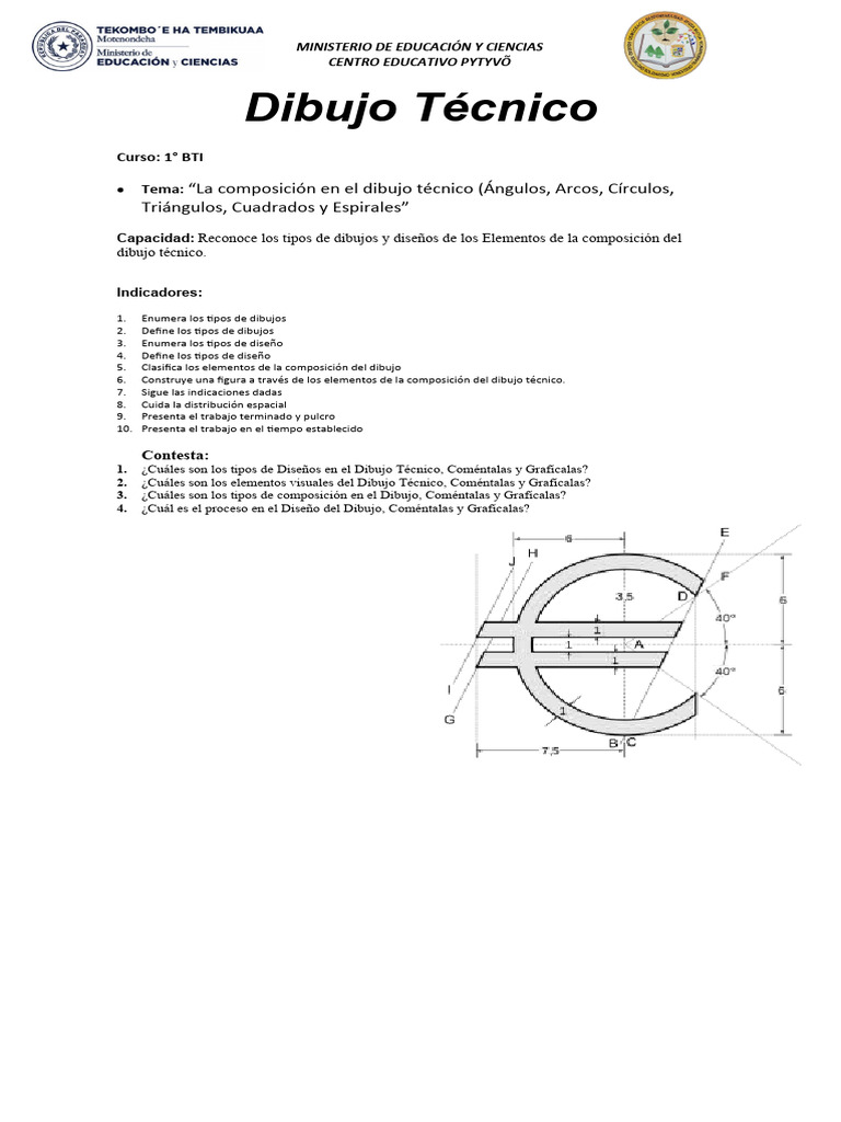 Composición en Dibujo Técnico: Tipos y Elementos | PDF | Composición ...
