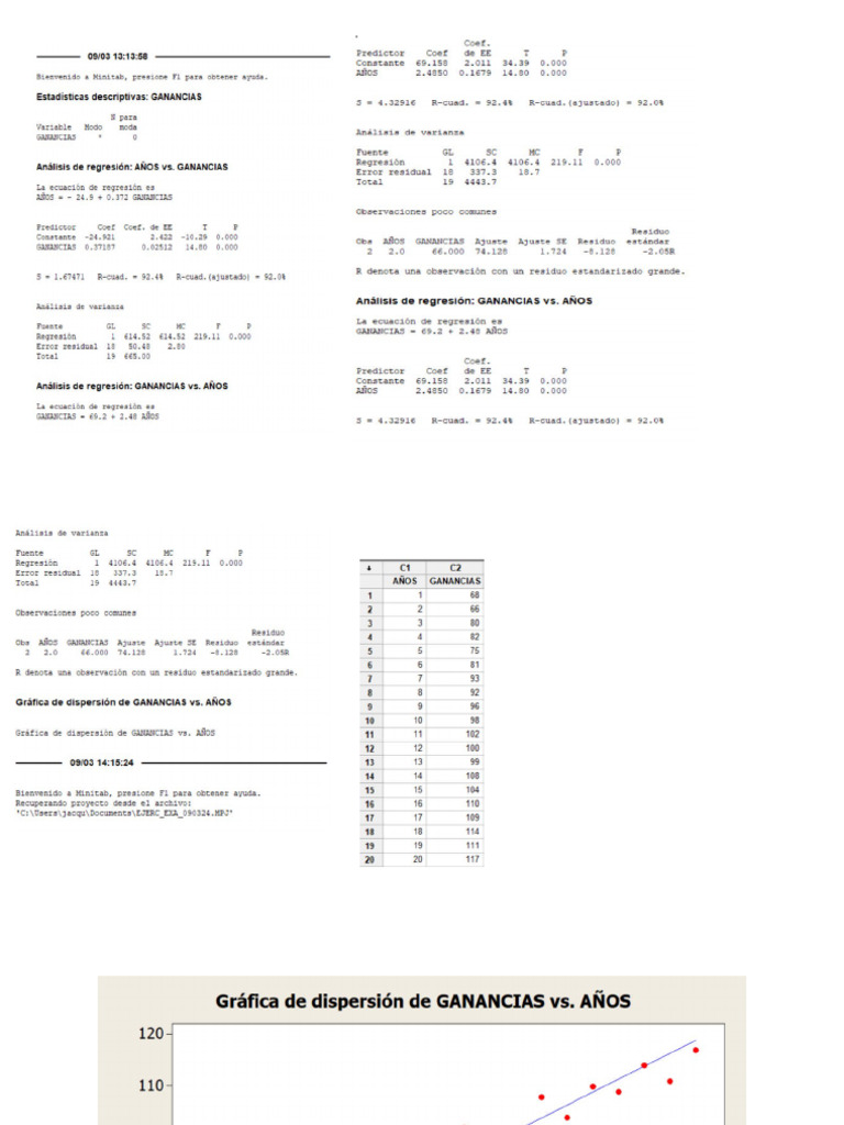 Ejer Exa Minitab090324 | PDF