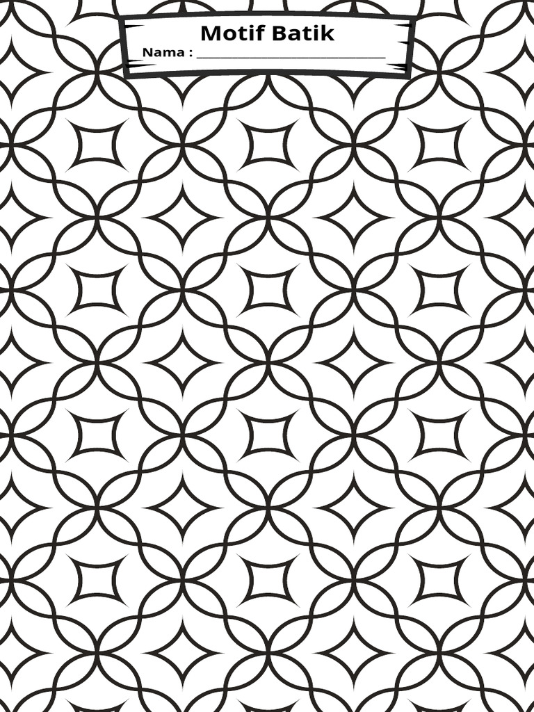 MEWARNAI MOTIF BATIK Sunda | PDF