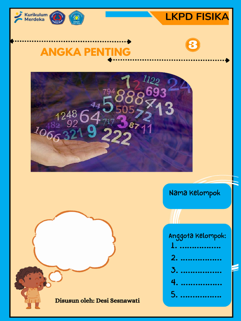 Biru Dan Merah Ilustrasi Sampul LKPD A4 | PDF