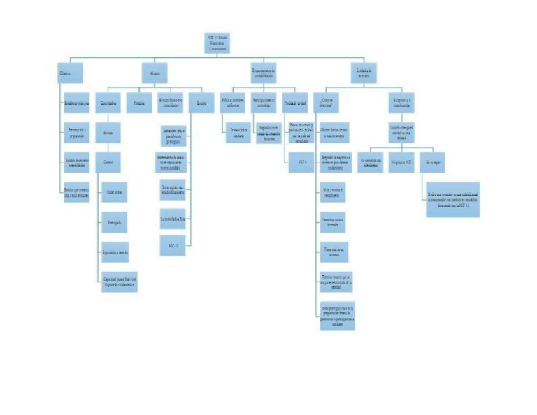 Mapa Conceptual NIIF 10 - Conta V | PDF
