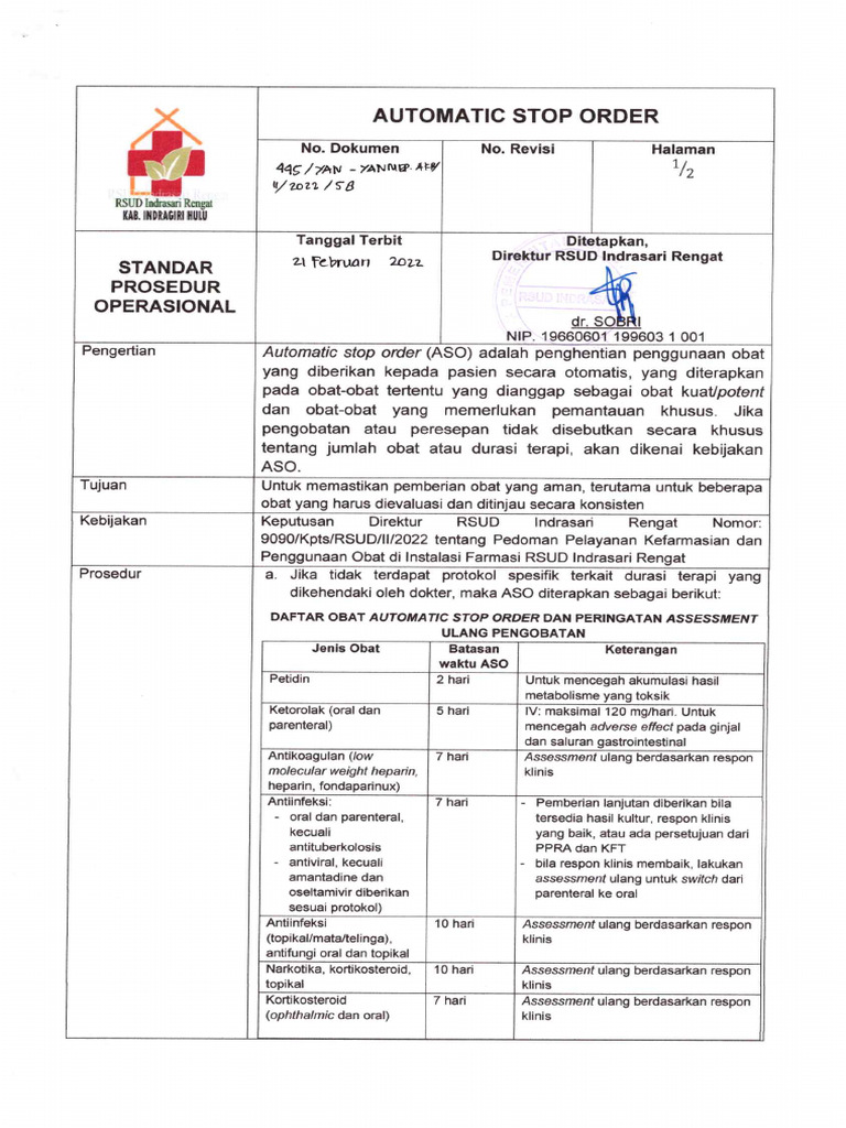 Spo Automatic Stop Order Pdf