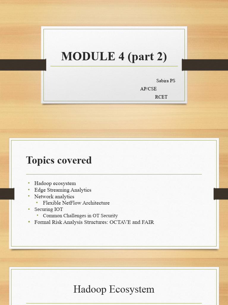 Module4 1 | PDF | Apache Hadoop | Risk