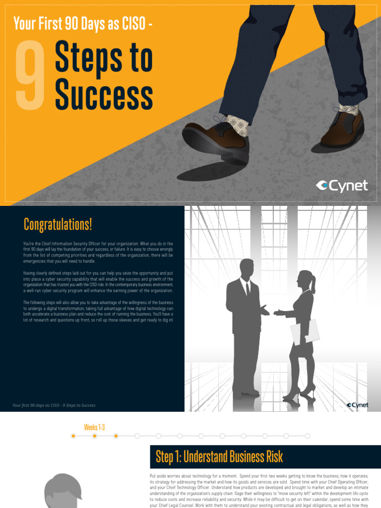 CISO's First 90 Days: 9 Success Steps | PDF | Computer Security | Security