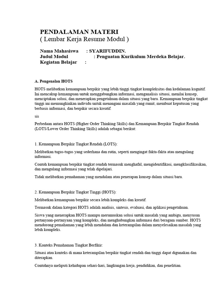 Resume Modul 12 Penguatan Kurikulum Merdeka Belajar KB 2 PEMBELAJARAN ... Resume Modul 12 Penguatan Kurikulum Merdeka Belajar KB 2 PEMBELAJARAN ...