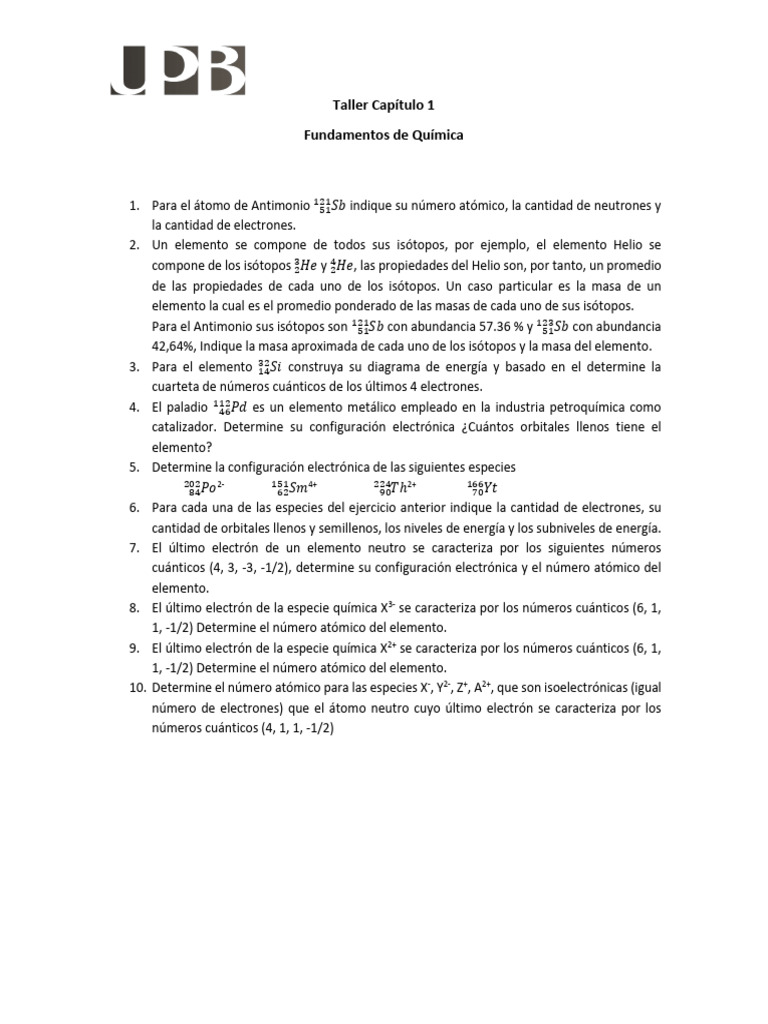 Taller Capitulo 1 | PDF