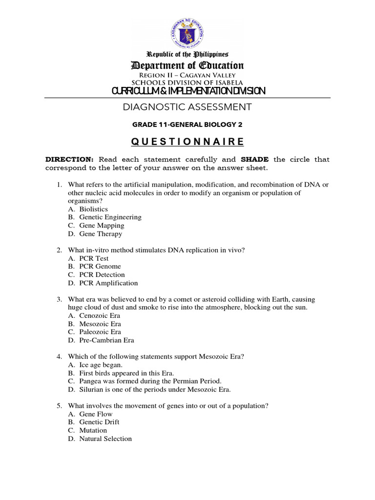 Grade 11-General Biology 2 | PDF | Evolution | Species